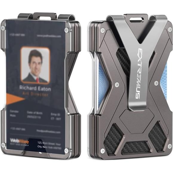 Bags | Money Clip Tactical Wallet Carbon Fiber Wallet Rfid Blocking ...